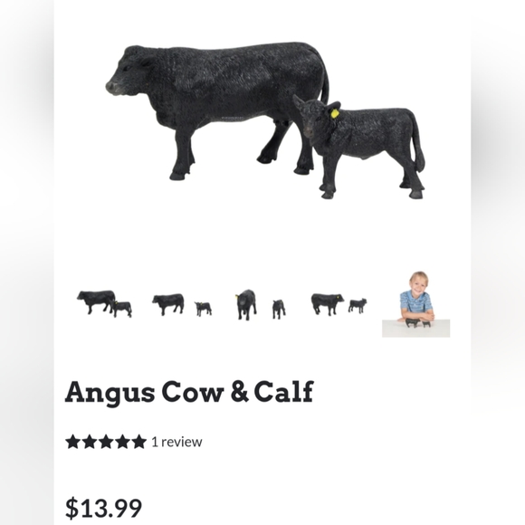 Big Country Toys | Toys | Big Country Toys Angus Cow And Calf | Poshmark